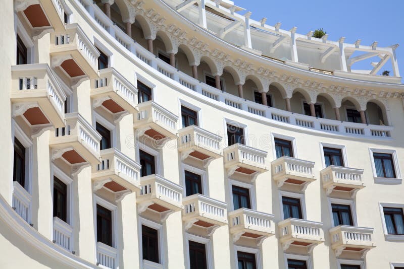 Classical Building with Semi Circle Shape Stock Photo - Image of floral ...