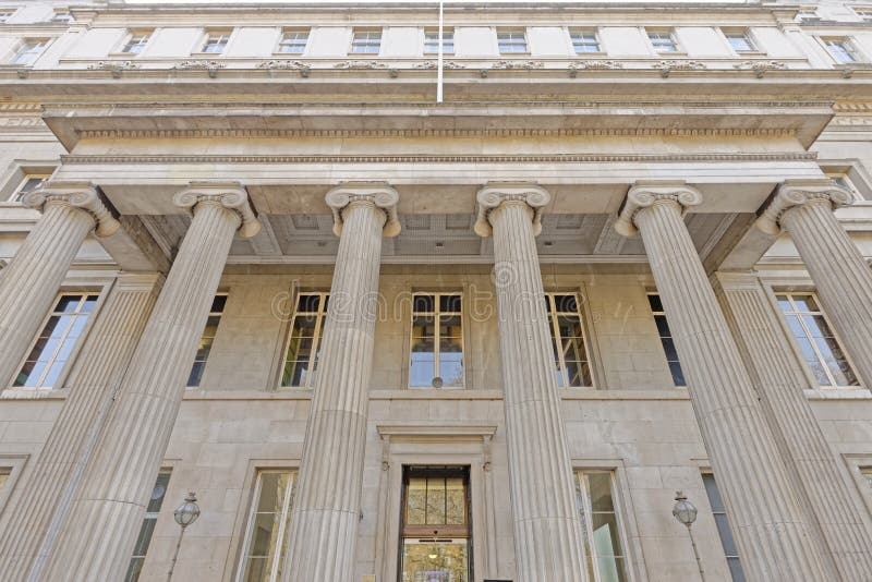 Neo classical facade editorial stock image. Image of fields - 55659554