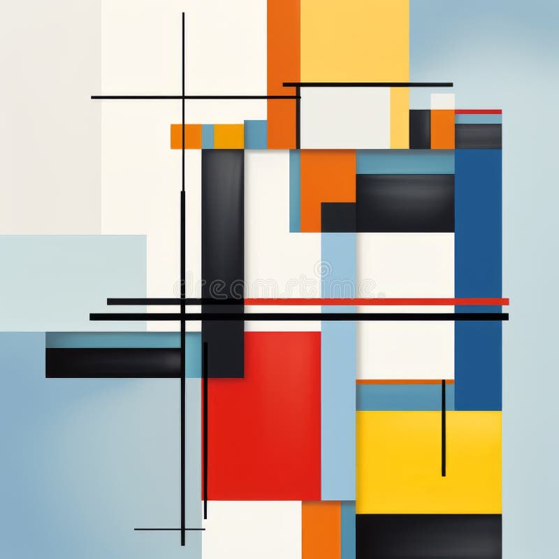 Neo-constructivist Art Multidimensional Layers of Modern Abstract ...