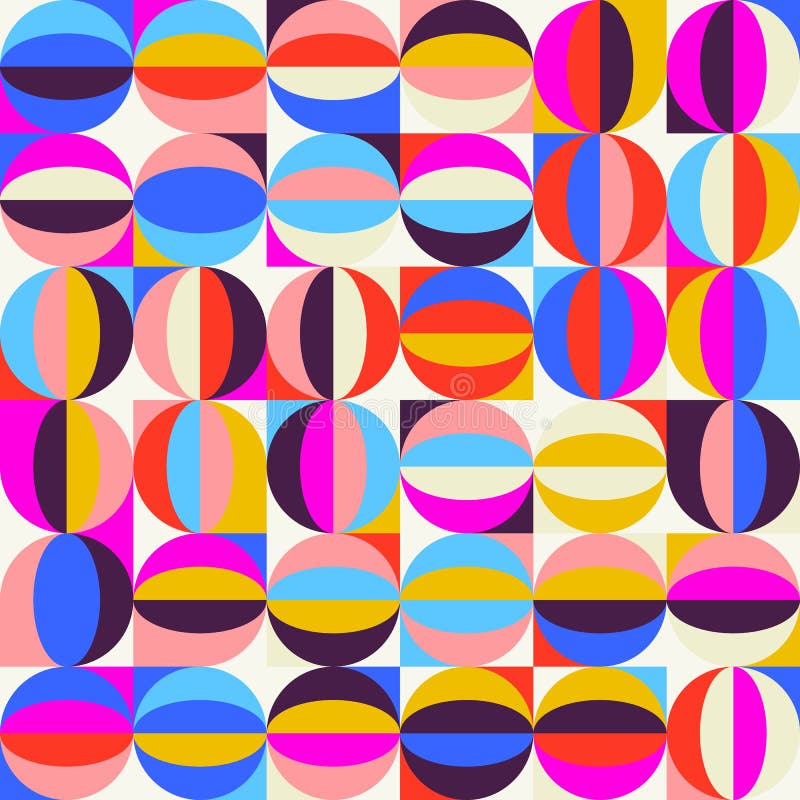 Neo-Geo Pattern Vector Graphic Inspired by Abstract Modernist ...