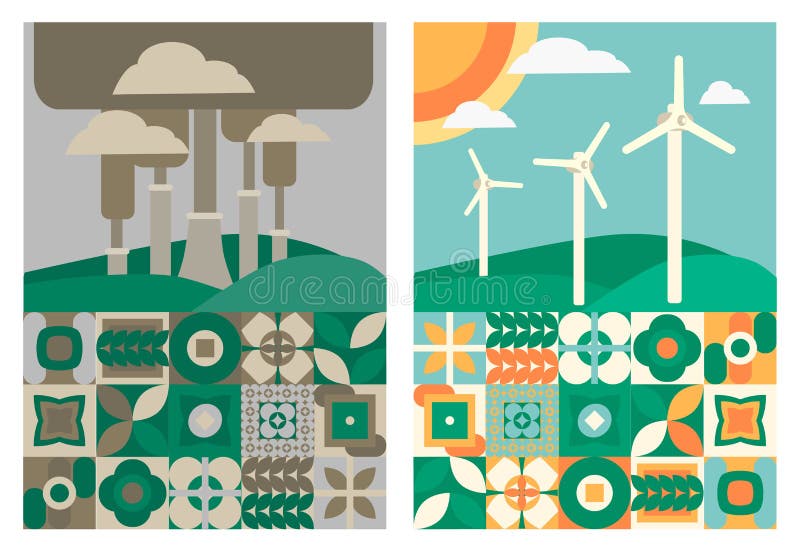 Neo Geometry Set. Comparison of the Impact of Different Energy Sources ...