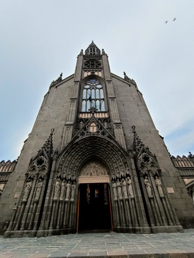 Neo gothic architecture stock image. Image of basilica - 256867693