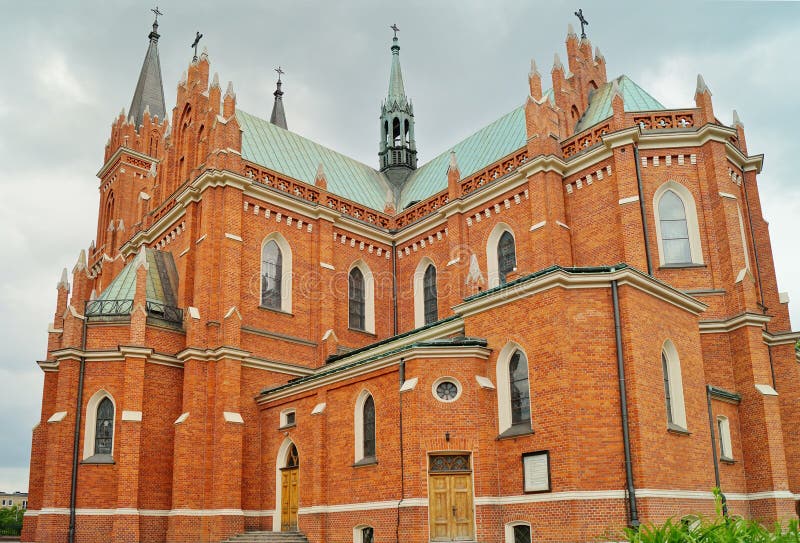 The Neo - Gothic Catholic Church Stock Image - Image of architecture ...