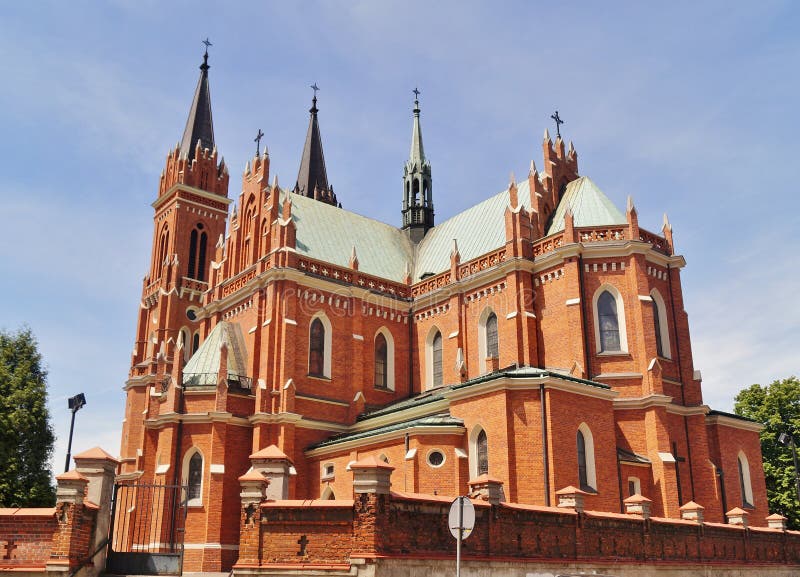 The Neo - Gothic Catholic Church Stock Photo - Image of details ...