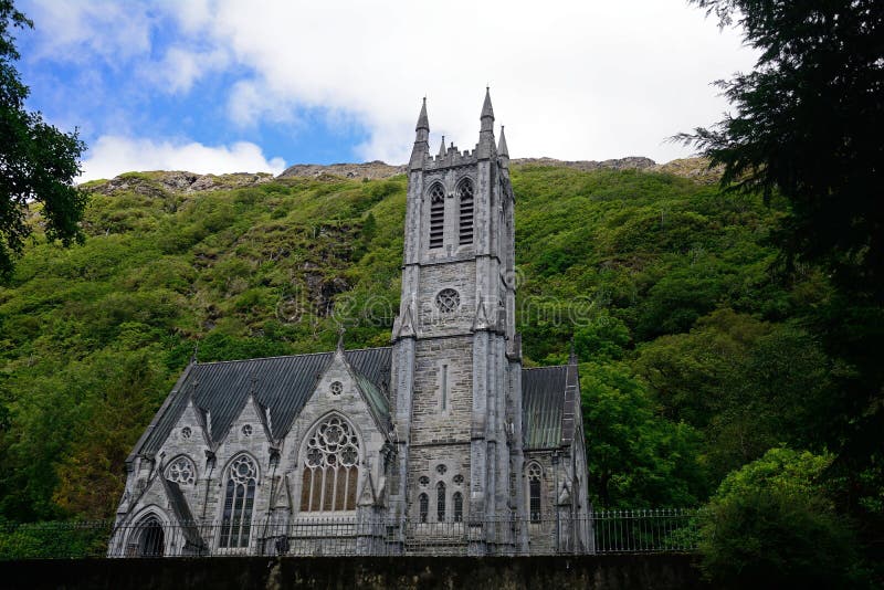 Neo-gothic Church, Kylemore, Ireland Editorial Photo - Image of holy ...