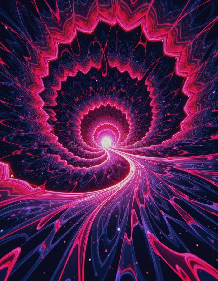 Neo-psychedelic Patterns with Swirling Kaleidoscopic Effects in Vibrant ...