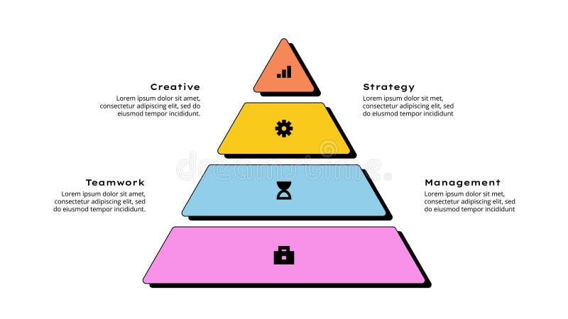Business Hierarchy Chart Infographics. Corporate Organizational ...