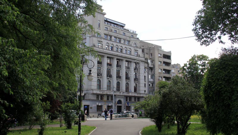 Neoclassical Building at Bulevard Regina Elisabeta Nr. 53, View from ...