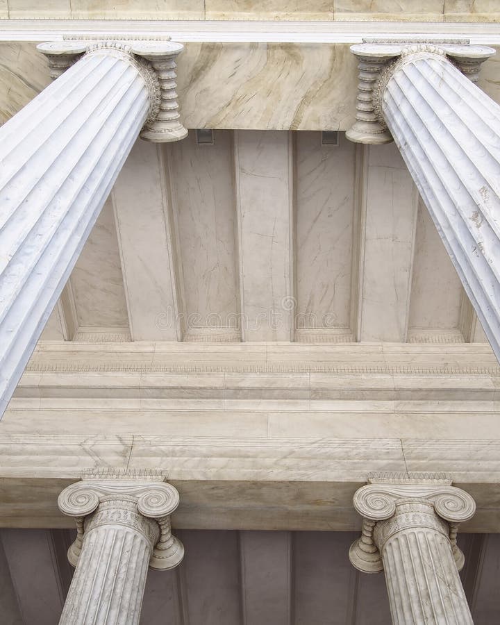 Neoclassical Columns Capitals Stock Photo - Image of entrance, greek ...