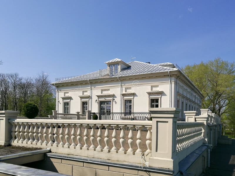 Neoclassical Krikstenai Manor in Lithuania Stock Photo - Image of ...