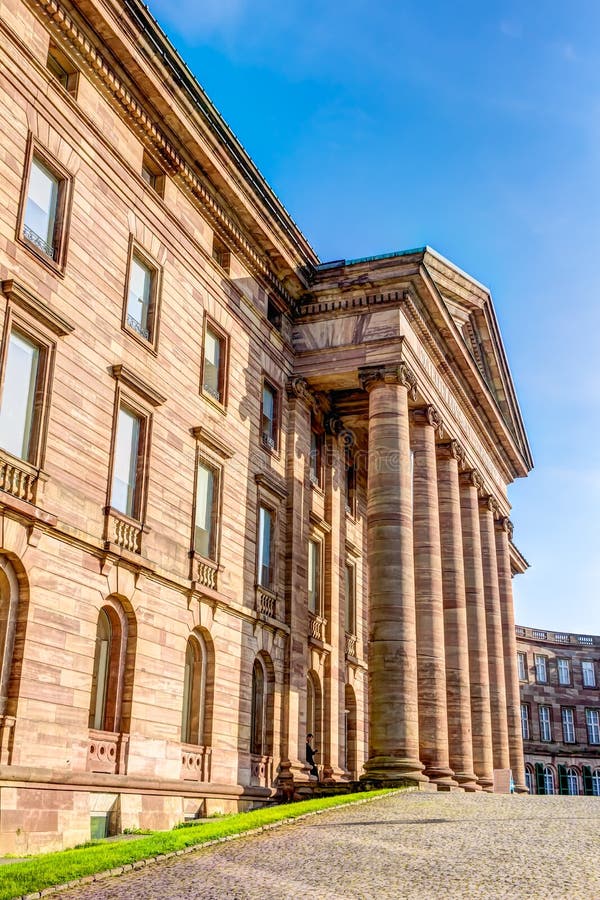 Neoclassical Palace in Kassel Stock Image - Image of figure, building ...