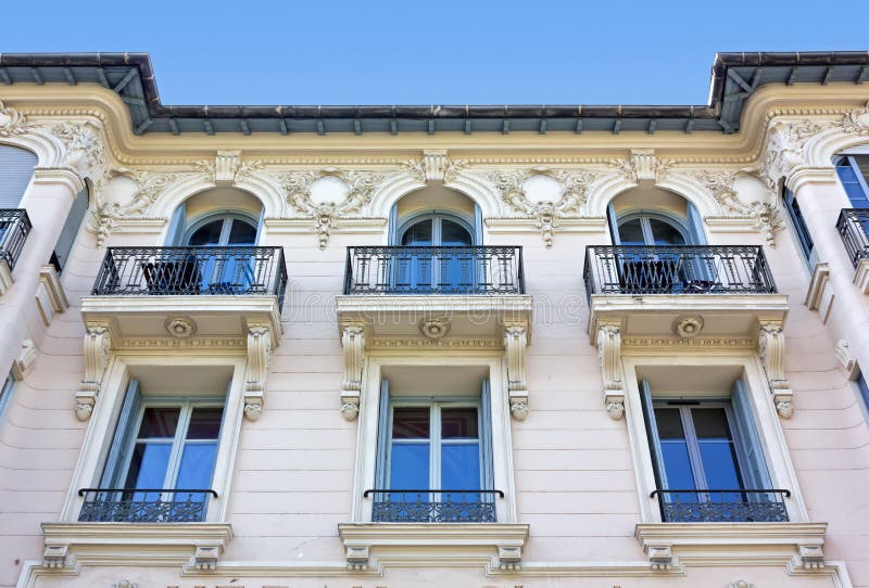 Neoclassical Palace in Nice Stock Photo - Image of bottom, blue: 100461234