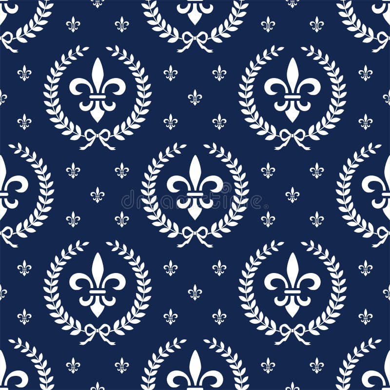 Neoclassical Seamless Textile Pattern with Laurel Stock Vector ...
