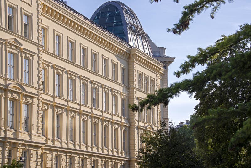 Neoclassical Style Building Facade Stock Image - Image of artistic ...