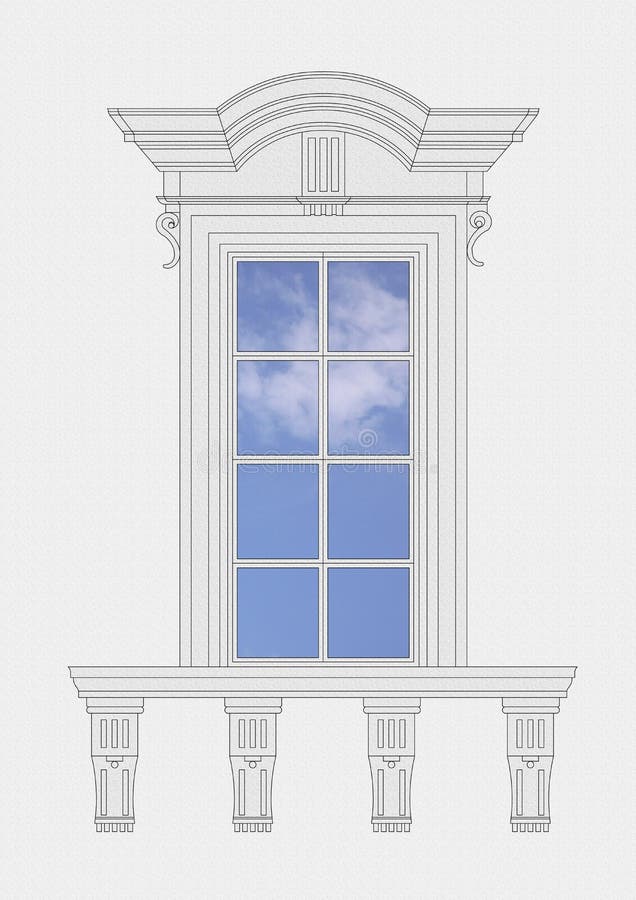 Neoclassical Window Picture. Image: 4303619