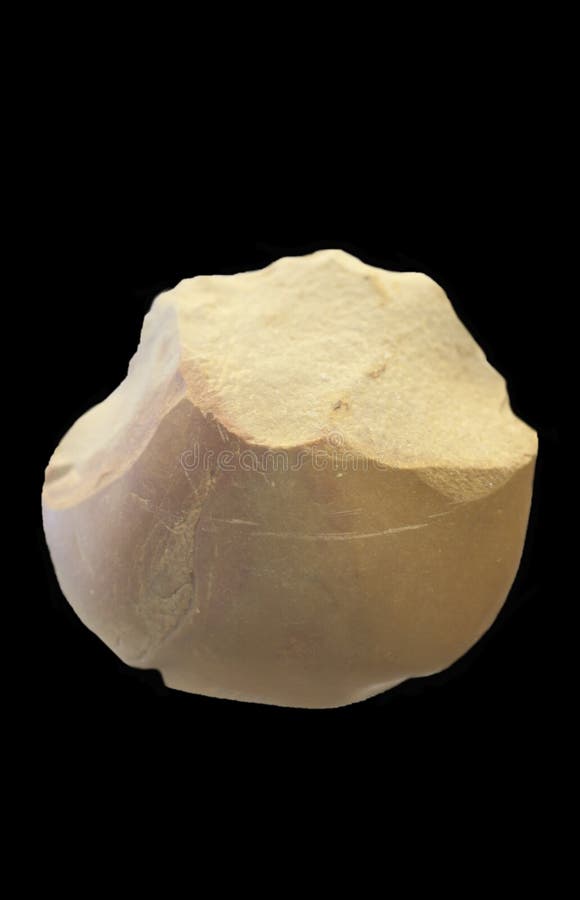 Paleolithic biface stock photo. Image of isolated, double - 52817914