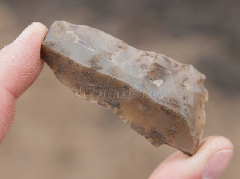 Neolithic flinstone blade stock image. Image of prehistoric - 60367773
