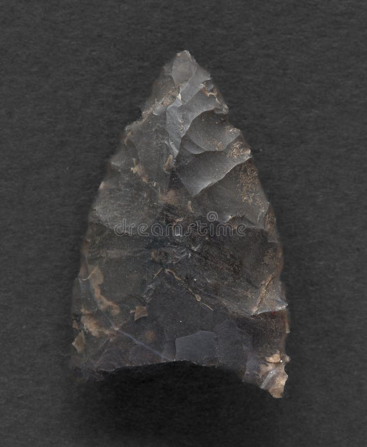 Flint Arrowhead Arrow Isolated Stock Photo - Image of aesthetics ...