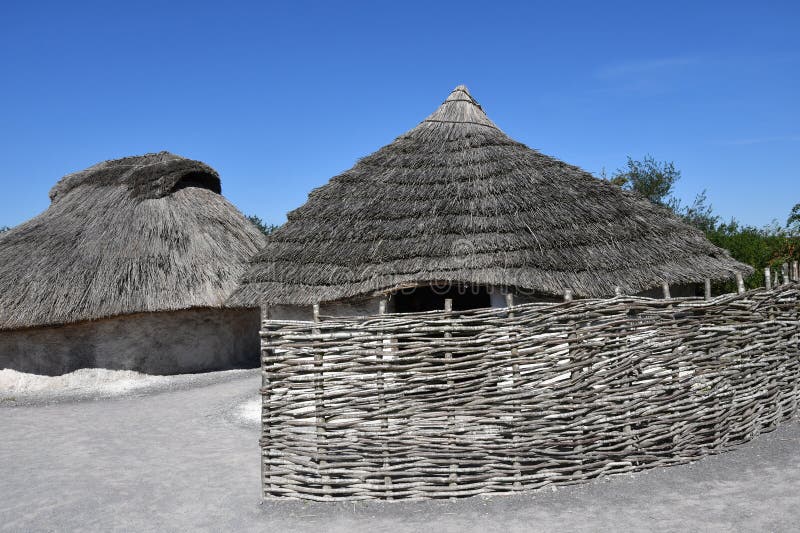 Neolithic Houses in Stonehenge Editorial Stock Image - Image of england ...