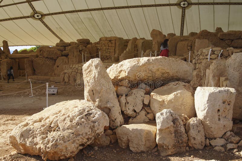 Neolithic Temples of Tarxien Stock Photo - Image of unesco ...