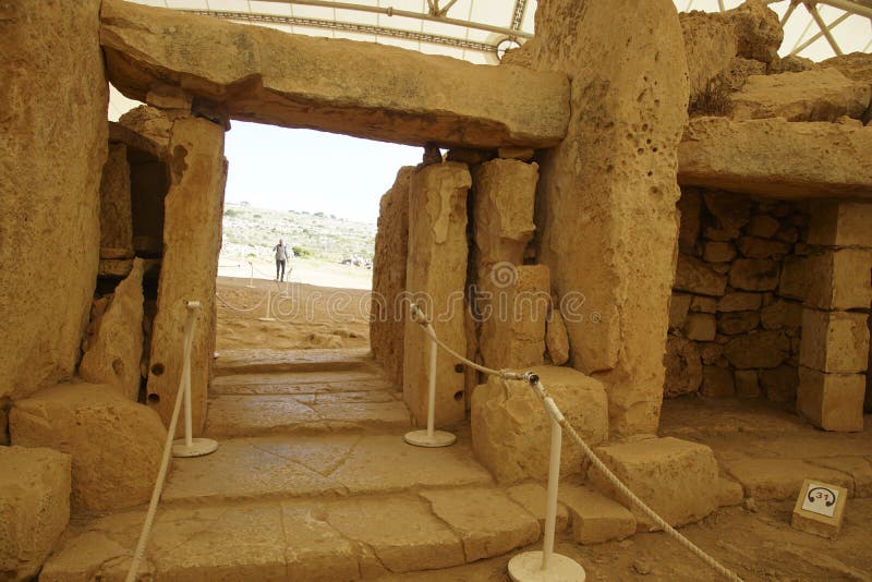Neolithic Temples of Tarxien Editorial Stock Photo - Image of ...