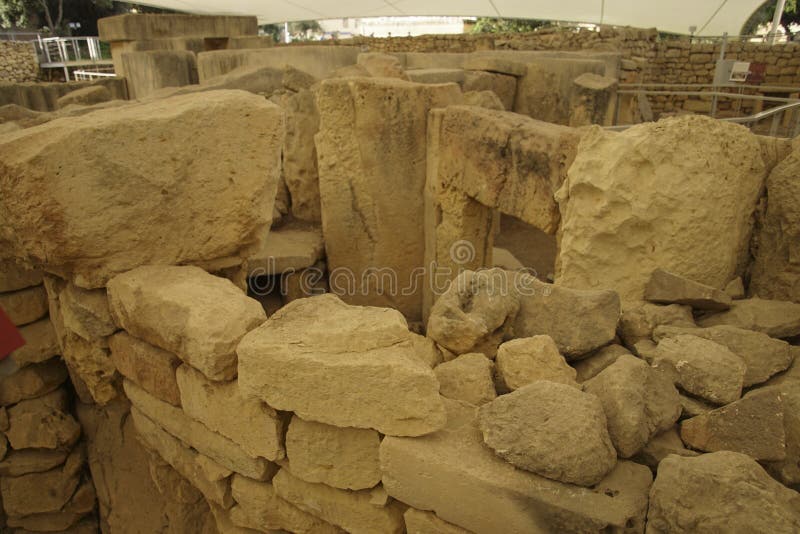 Neolithic Temples of Tarxien Stock Photo - Image of malta, giant: 149406474