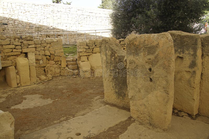 Neolithic Temples of Tarxien Stock Image - Image of architecture ...