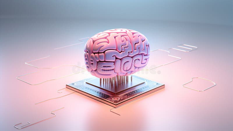 Brain Technology Intelligence Stock Illustration - Illustration of ...