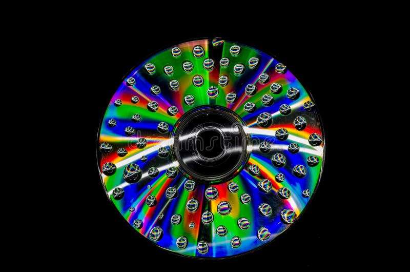 Neon Abstract on CD stock photo. Image of refraction - 84923628