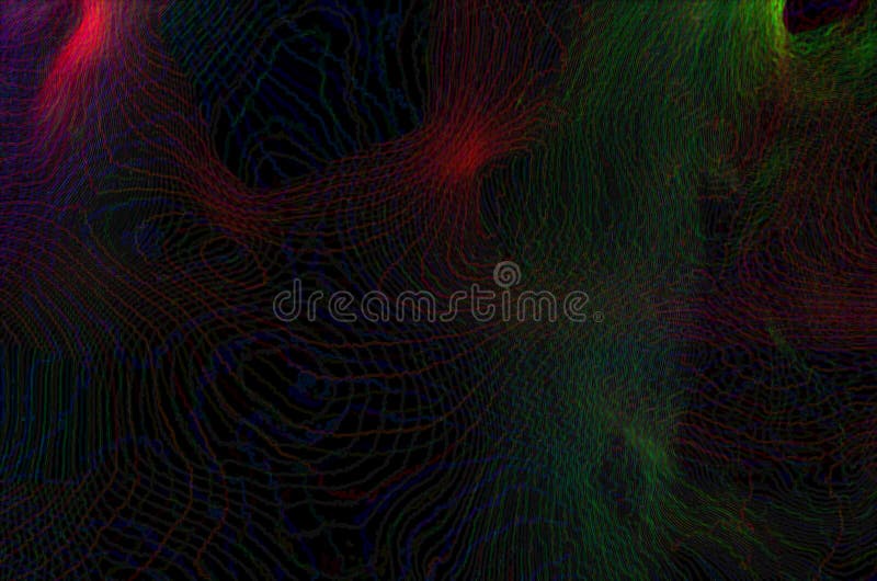 Neon Abstract, Dark & Colorful, Wave & Line. Stock Illustration ...