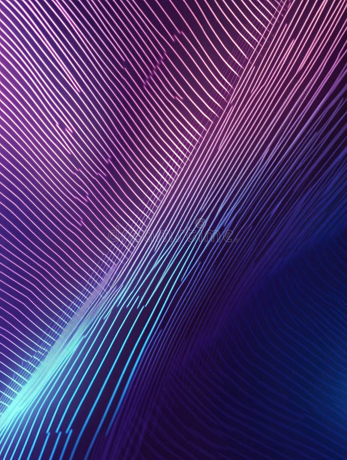 Neon Abstract Digital Pattern with Glowing Lines Creating a Modern and ...