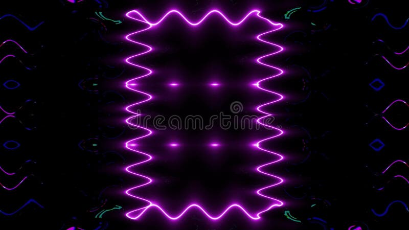 Neon Abstract Light Patterns Stock Footage - Video of vivid, dynamic ...