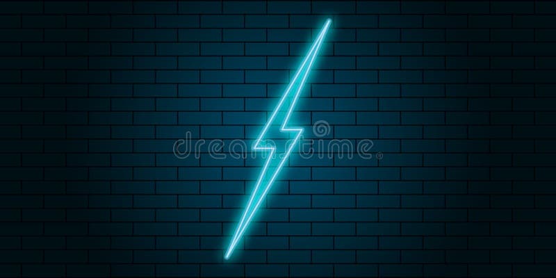 Neon Abstract Light Storm Blue Background Stock Illustration ...