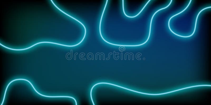 Neon Abstract Line Blue Background Stock Illustration - Illustration of ...