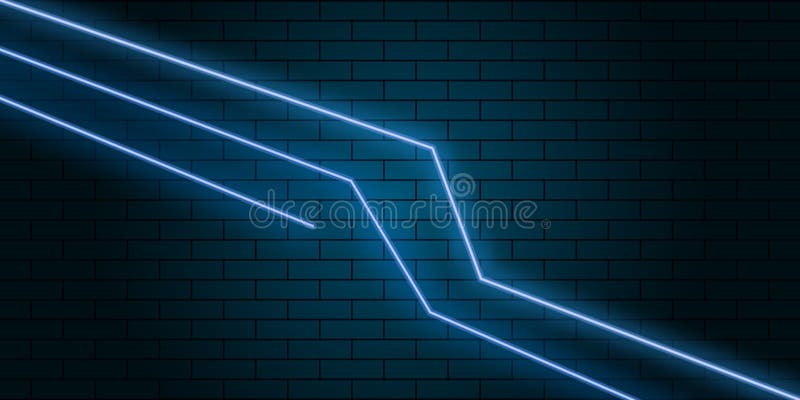 Neon Abstract Line Blue Background Stock Illustration - Illustration of ...
