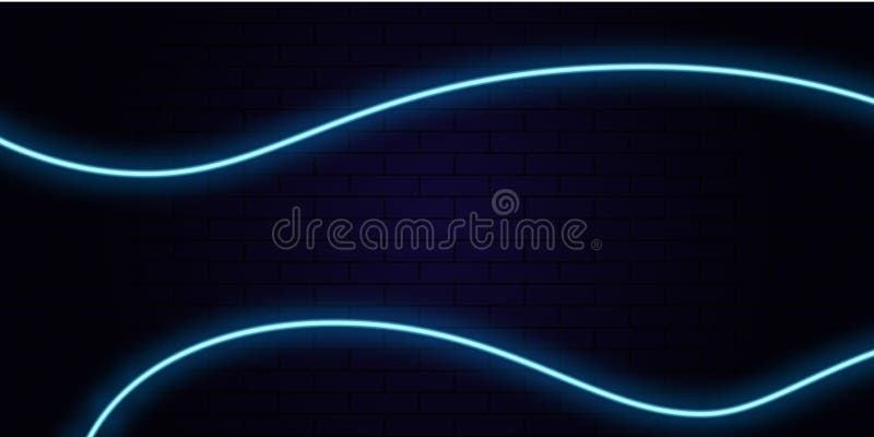 Neon Abstract Line Blue Background Stock Illustration - Illustration of ...