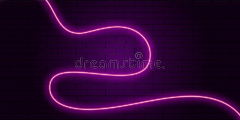 Neon Abstract Line Pink Background Stock Illustration - Illustration of ...