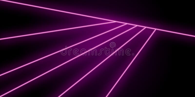 Neon Abstract Line Pink Background Stock Illustration - Illustration of ...