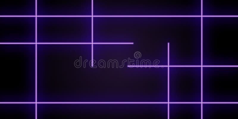 Neon Abstract Line Purple Background Stock Illustration - Illustration ...
