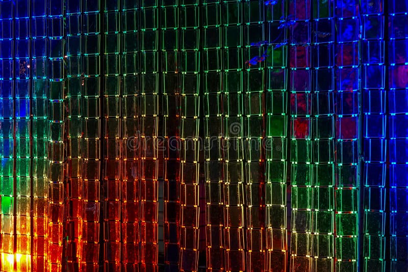 Neon Abstract Texture Background with Geometric Square Form Shapes ...