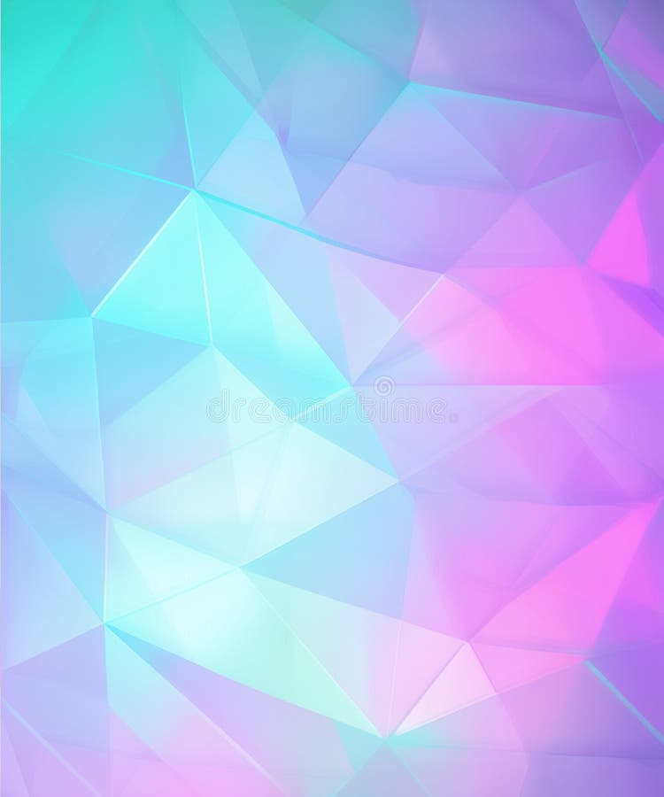 Neon Abstract Texture Background with Geometric Triangle Form Shapes ...