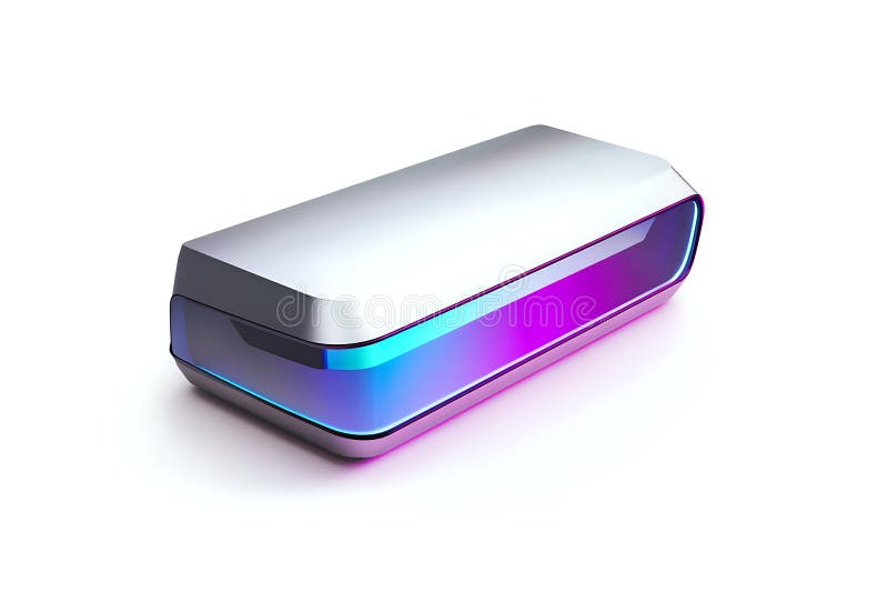 Neon Accented Futuristic Holographic Projector Device with Sleek Design ...