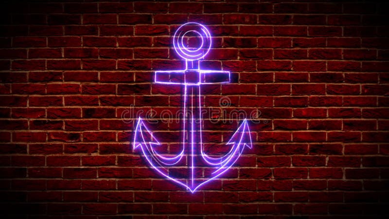Sea Anchor with Rope Motion Design. 4K Resolution. Ship or Boat Anchor ...