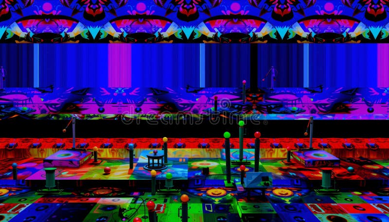 Neon Arcade Dream Dimension Reality Stock Photo - Image of arcade ...