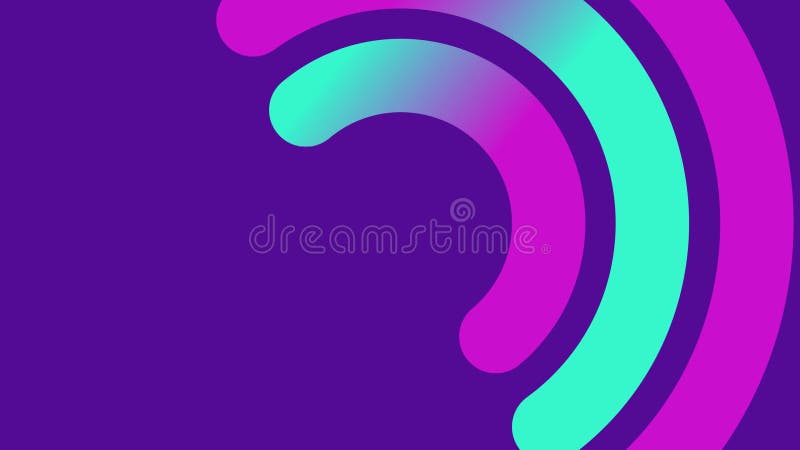 Neon Background with Moving Circles of Different Colors, Neon ...