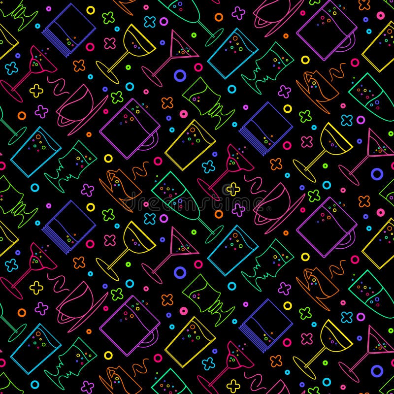 Neon Cocktail Menu Stock Illustrations – 1,598 Neon Cocktail Menu Stock ...