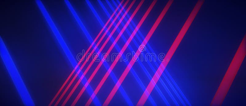 Neon Beams, Blue Tech Background Stock Illustration - Illustration of ...