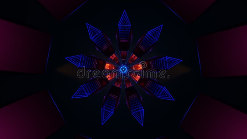 Neon Beams Pulse Rhythmically in a Hypnotic Multicolor VJ Loop. Stock ...