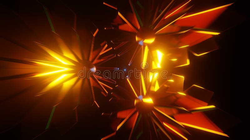 Neon Beams Pulse Rhythmically in a Pulsating Multicolor VJ Loop. Stock ...