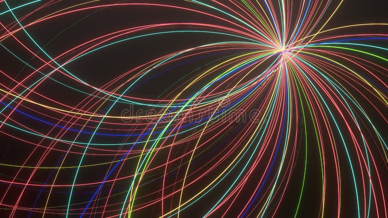 Neon Bend Line -abstracted, Dramatic, Modern and Modern High -quality ...